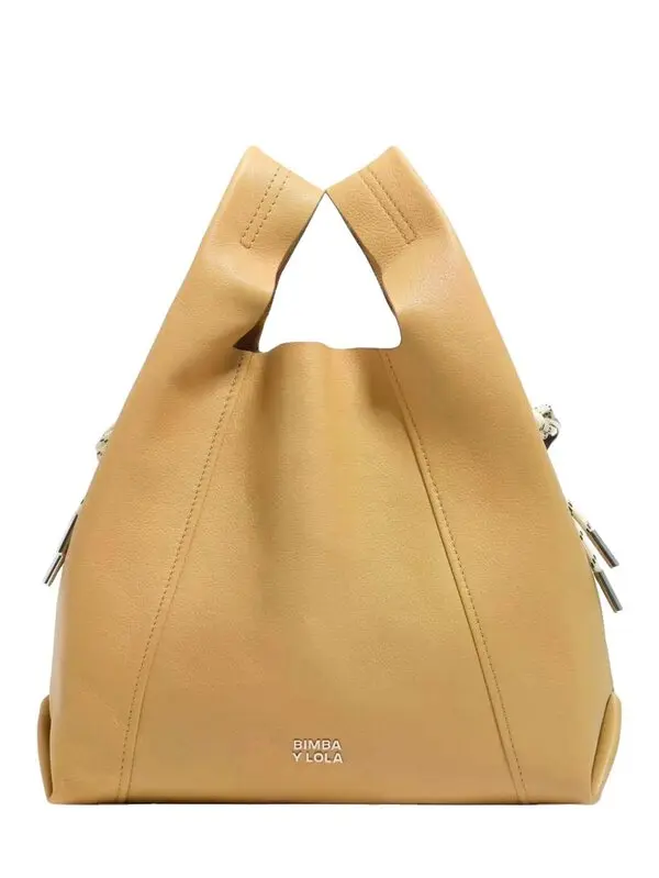 Bimba Y Lola Medium Leather Tote - Yellow