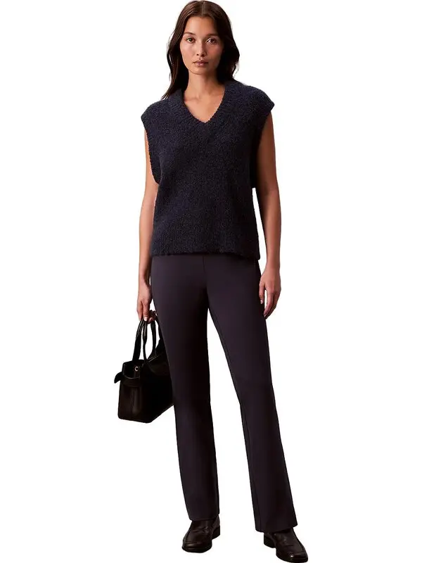 Calvin Klein Ponte Slim Flared Pants - Inkwell