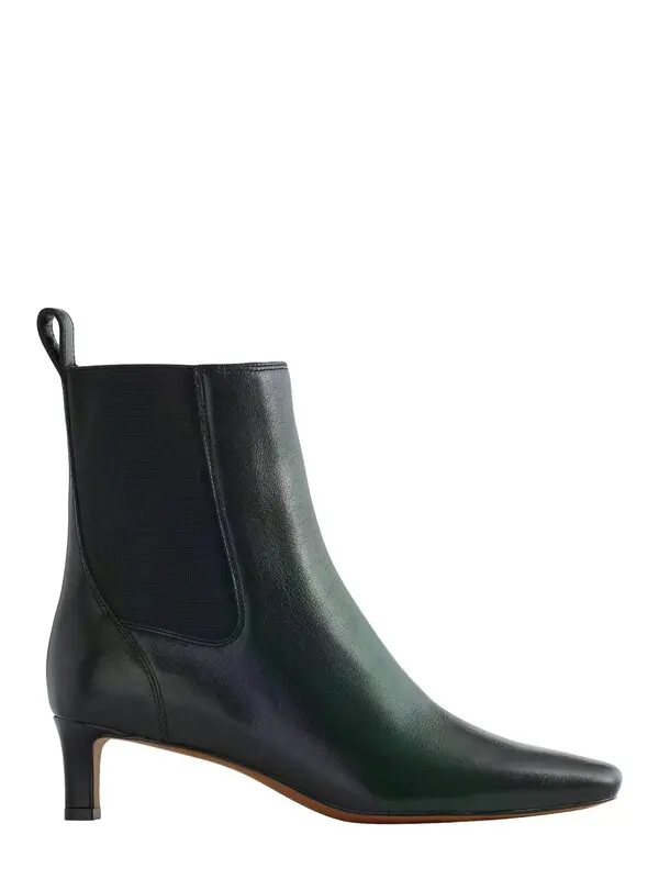 Madewell The Dimes Leather Chelsea Boots - True Black