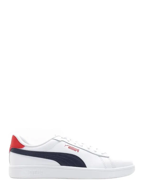 PUMA Smash 3.0 L Sneakers - White/navy Blue/for All Time Red