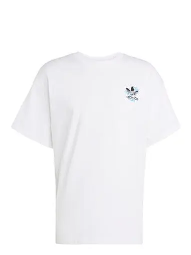 Adidas Florals Logo Oversized T-shirt - White