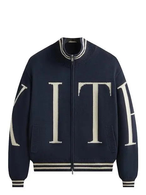 Kith Wyona Full Zip Sweater - Nocturnal