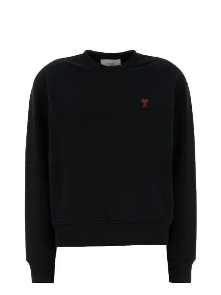 Ami Logo Sweatshirt - Black