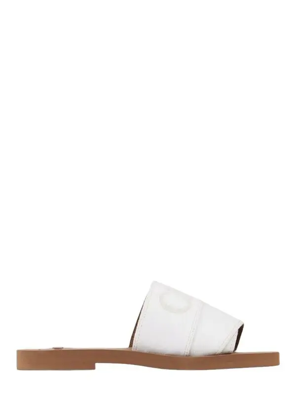 Chloé Woody Flat Mule - White