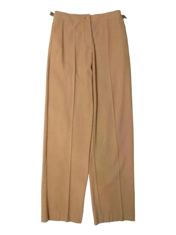 MULLER OF YOSHIOKUBO High-waisted Bumpy Trousers - Neutrals