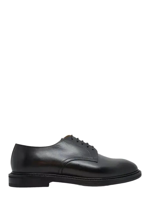 HENDERSON BARACCO Leather Derby Lace-up Shoes - Black