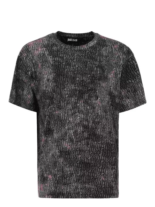 Just Cavalli Logo-print T-shirt - Black