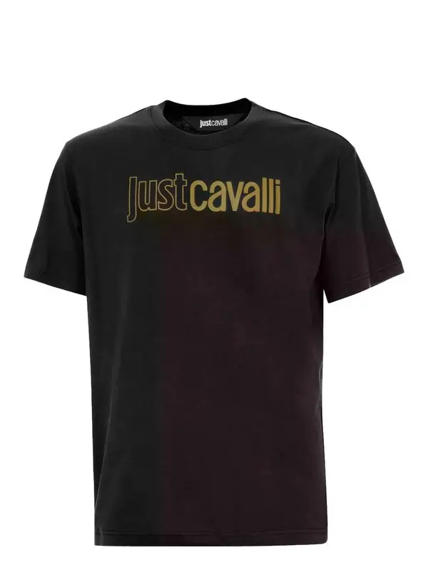 Just Cavalli Logo-print T-shirt - Black