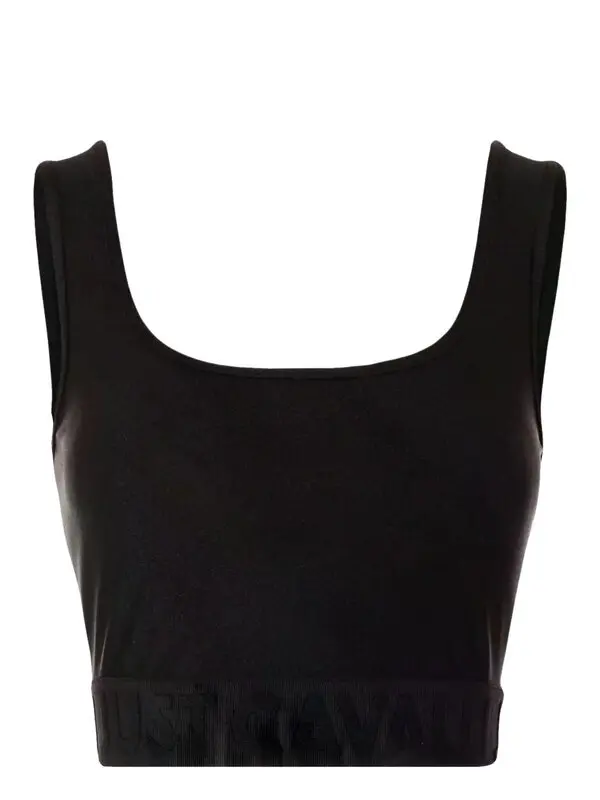 Just Cavalli Scoop-neck Top - Black