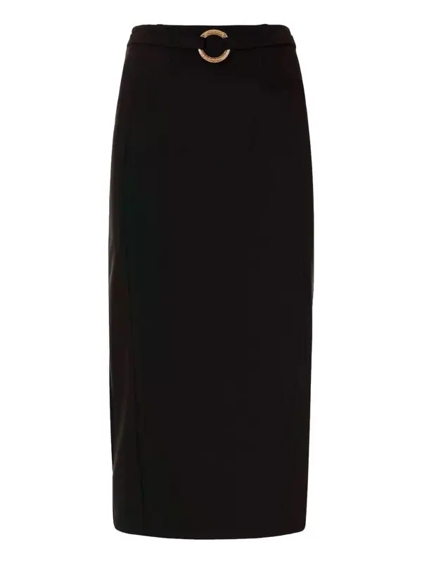 Just Cavalli Ring-detail Pencil Midi Skirt - Black