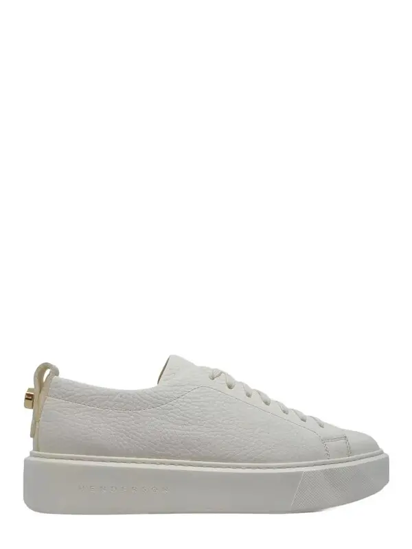 HENDERSON BARACCO Logo-detail Leather Sneakers - White