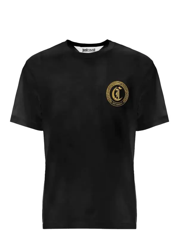 Just Cavalli Logo-plaque T-shirt - Black
