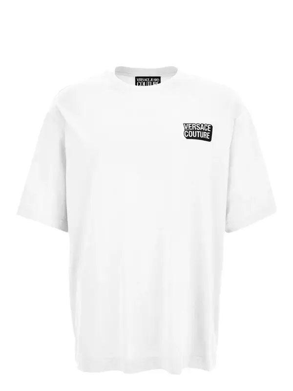 Versace Logo-plaque T-shirt - White