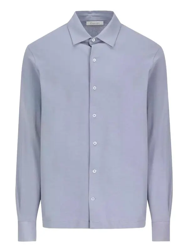 CRUCIANI Button-cuff Shirt - Blue