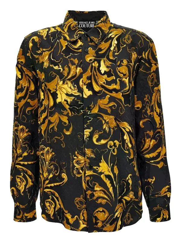 Versace Barocco-print Shirt - Black
