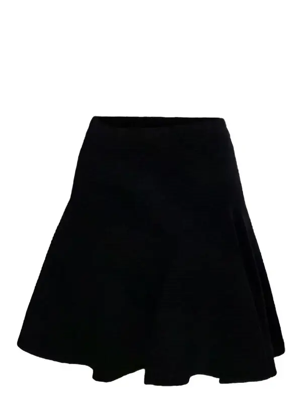 NUDE Ribbed Flared Skirt - Black