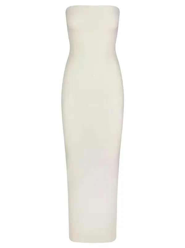 Eterne Tube Maxi Dress - White