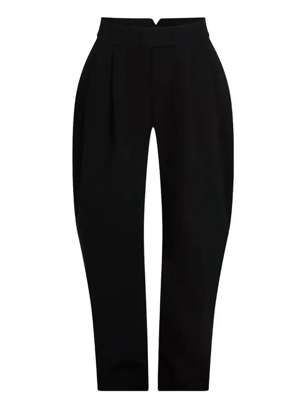 Karl Lagerfeld Wide-leg High-waisted Trousers - Black