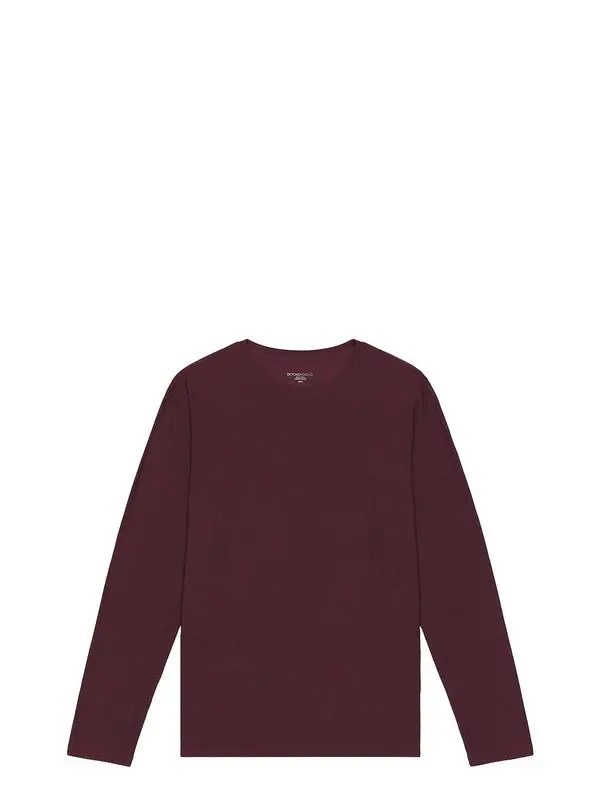 Beyond Yoga Always Beyond Long Sleeve Crew 2.0 - Midnight Burgundy Heather
