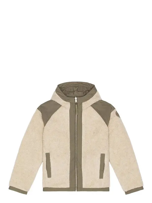 Canada Goose Alberni Reversible Fleece Bomber - Light Tan & Smokey Sage