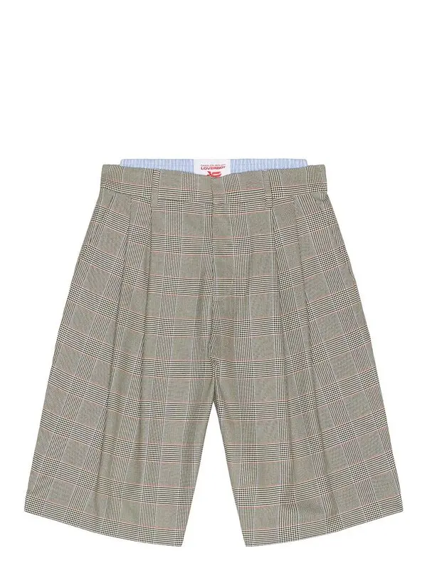 CHARLES JEFFREY Aberdeen Shorts - Wales Check Beige