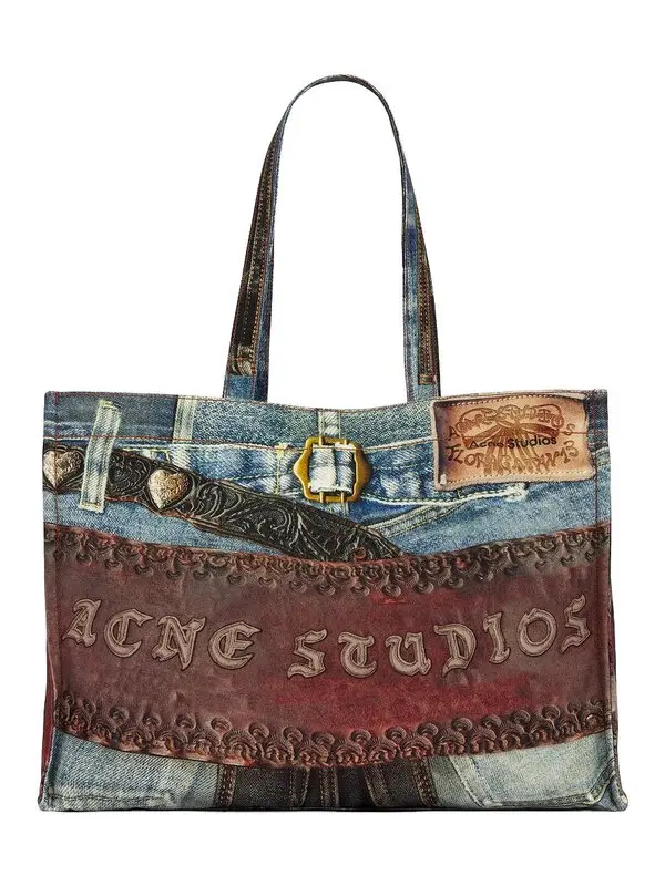 Acne Studios Tote Bag - Blue & Black