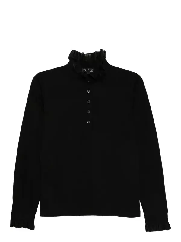 AGNÈS B. Cotton Top - Black