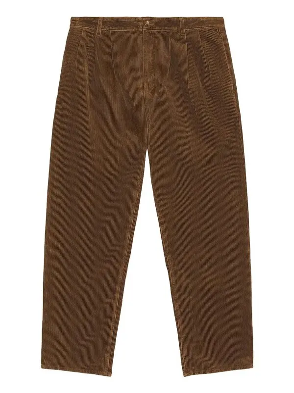 Saint Laurent Straight Tuck Pant - Cinnamon Beige