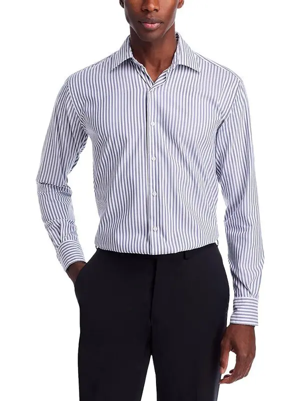 Peter Millar Cannon Crown Lite Stretch Button Down Shirt - Navy
