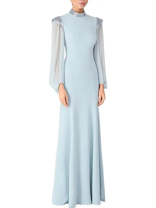 Jenny Packham Isabelle Maxi Dress - Porcelain