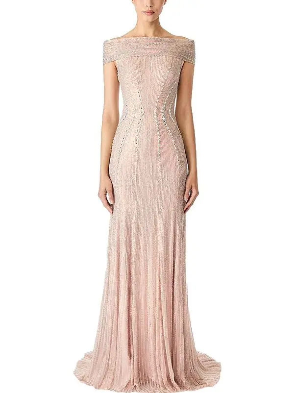 Jenny Packham Nile Embellished Gown - Anemone