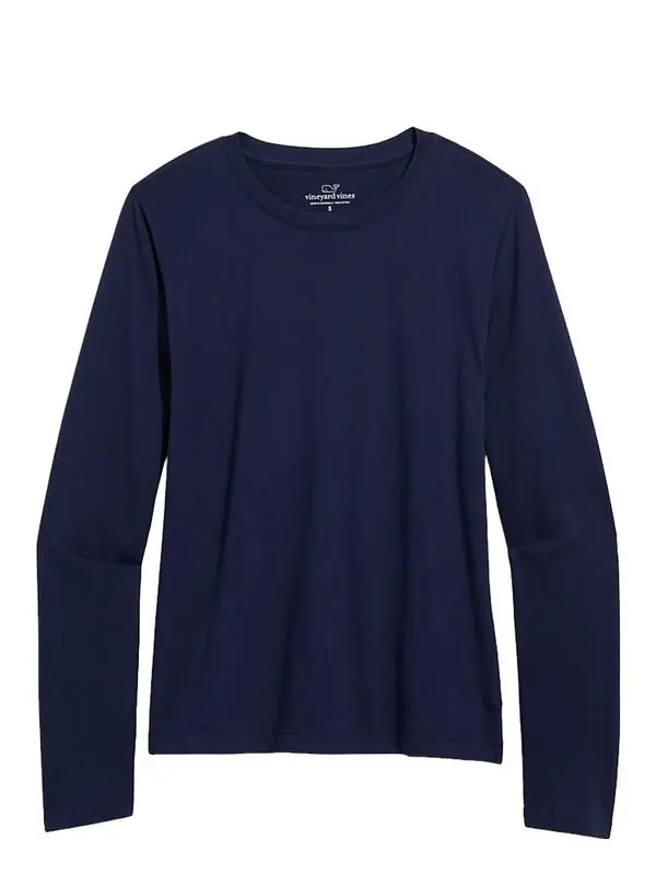 Vineyard Vines Long Sleeve Crewneck Tee - Nautical Navy