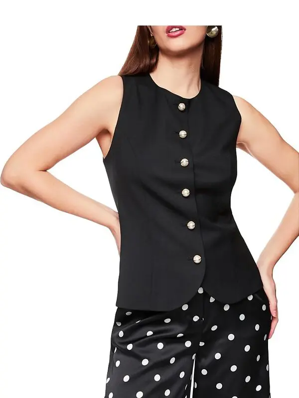 MARC CAIN Elegant Waistcoat - Black