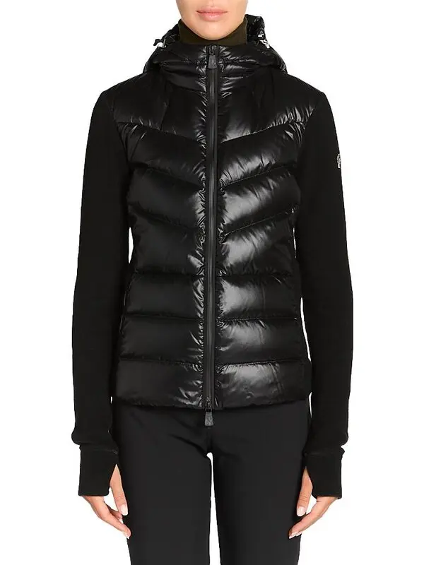 Moncler Zip-up Cardigan Jacket - Black