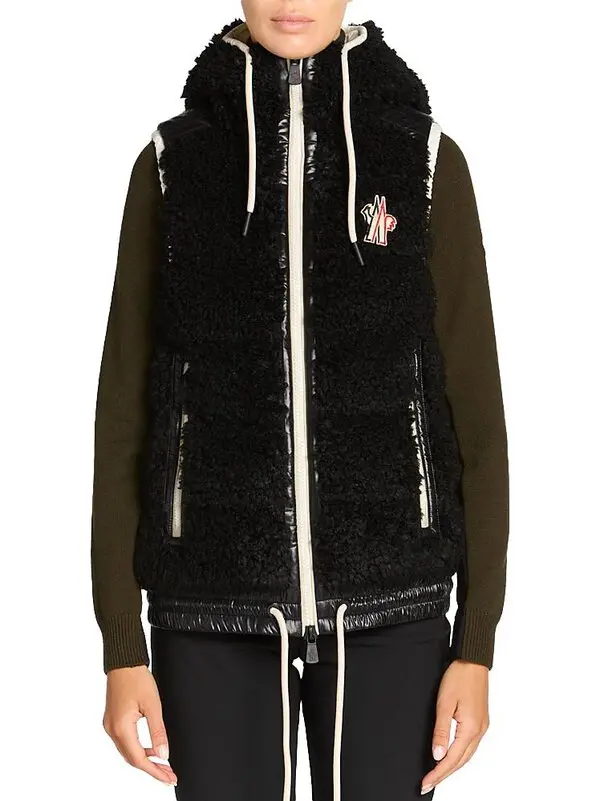Moncler Hooded Vest - Black