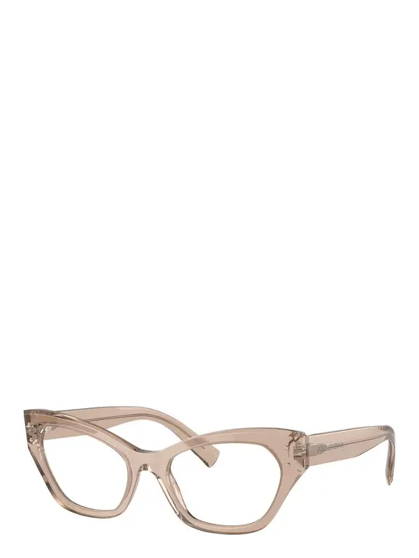 Dolce & Gabbana Cat Eye Eyeglasses - Transparent Camel