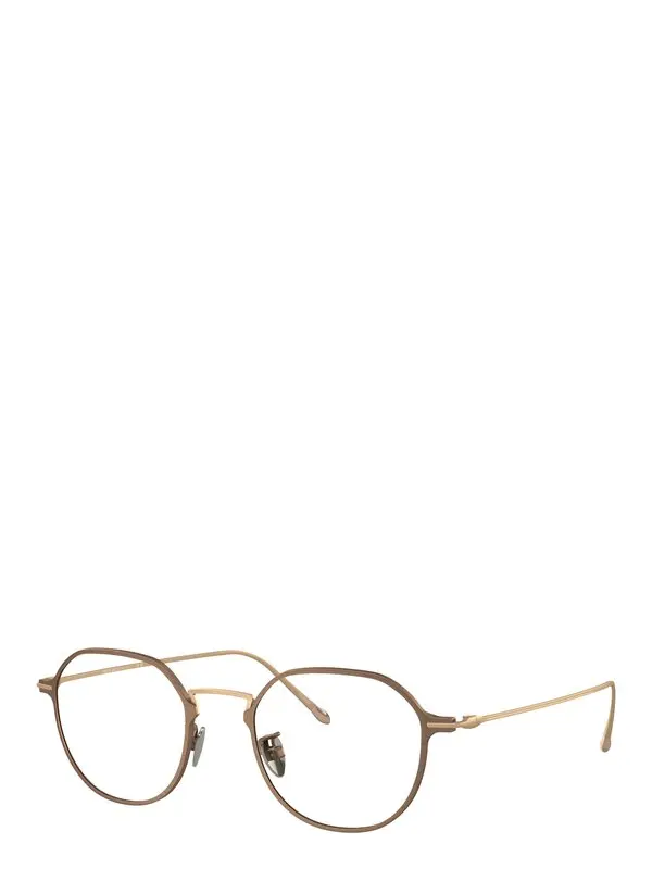Giorgio Armani Ar6138tm Eyeglasses Round Frame - Matte Brown