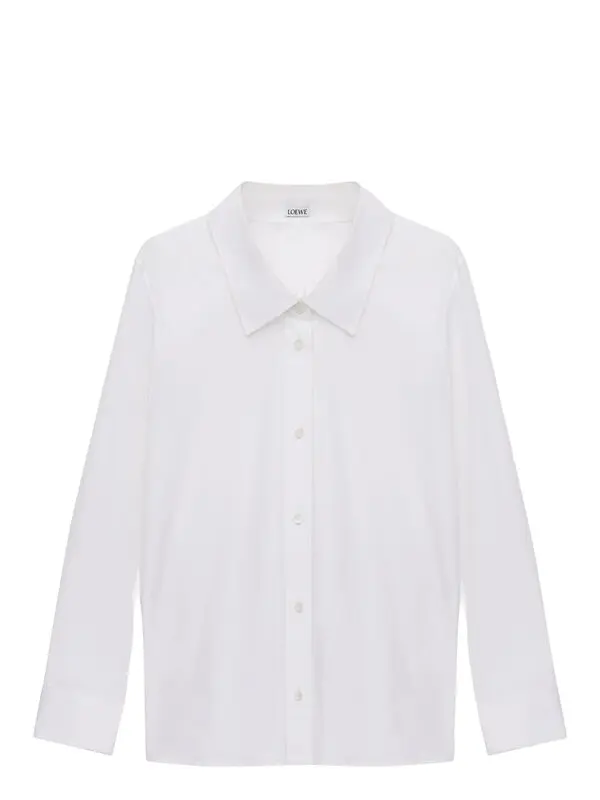 Loewe Cotton Cufflink-detail Shirt - White