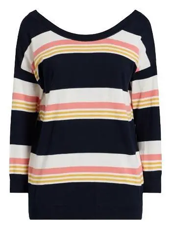 Maison Kitsuné Striped Jacquard-knit Sweater - Navy