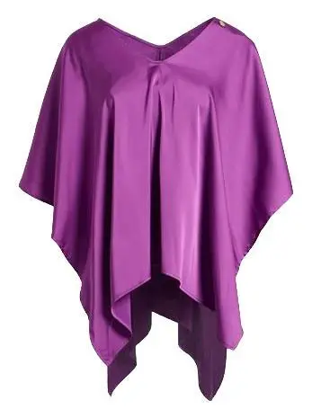 REBEL QUEEN BY LIU •JO Satin Cape - Purple