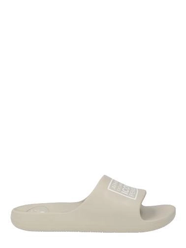 Armani Exchange Rubber Pool Slides With Logo - Grey