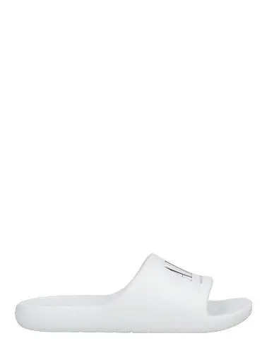 Armani Exchange Rubber Slides - White