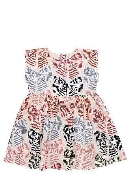 Pink Chicken Adaline Dress - Multi Striped Bows