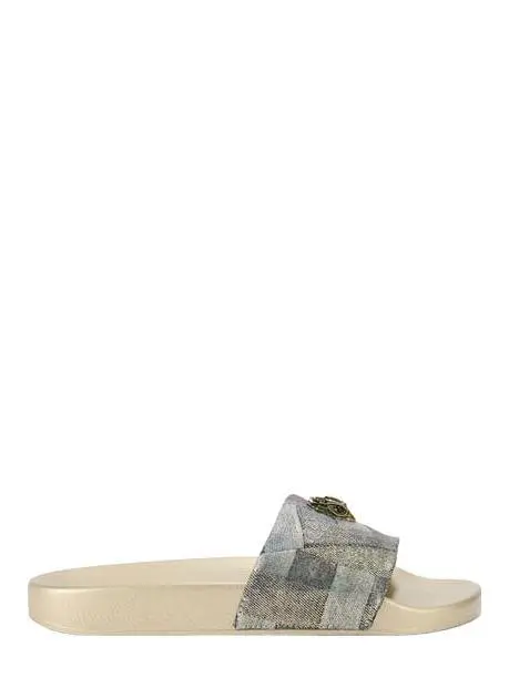 Kurt Geiger Meena Eagle Slide Sandal - Silver Multi