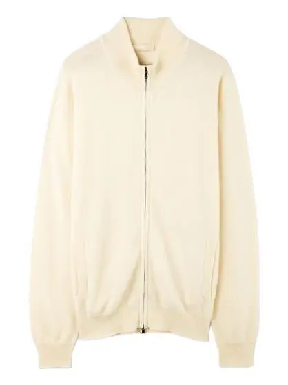 Gobi Cashmere Essential Full-zip Cashmere Cardigan - Off White