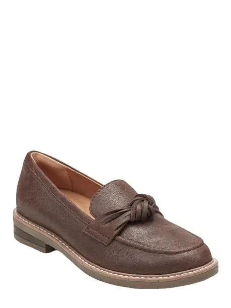 EARTH® Jade Knot Detail Loafer - Dark Brown