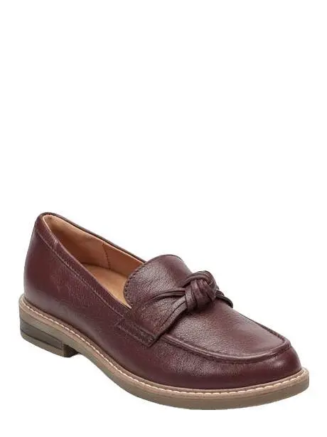 EARTH® Jade Knot Detail Loafer - Dark Red