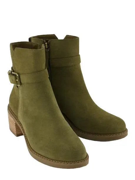 Toms Hailey Buckle Bootie - Medium Green