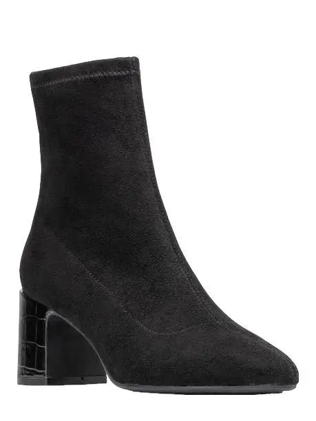 DONALD PLINER Tomos Block Heel Bootie - Black