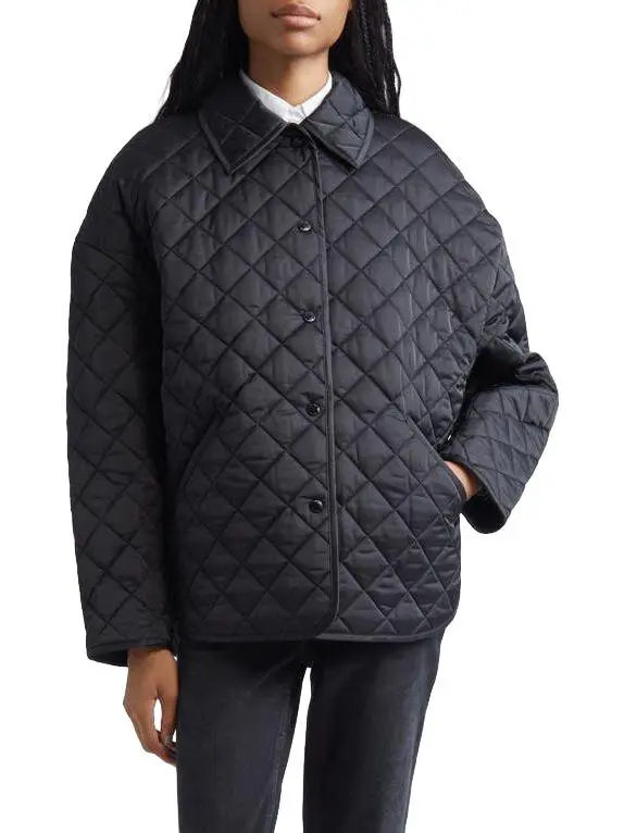 TOTEME Oversize Quilted Jacket - Black